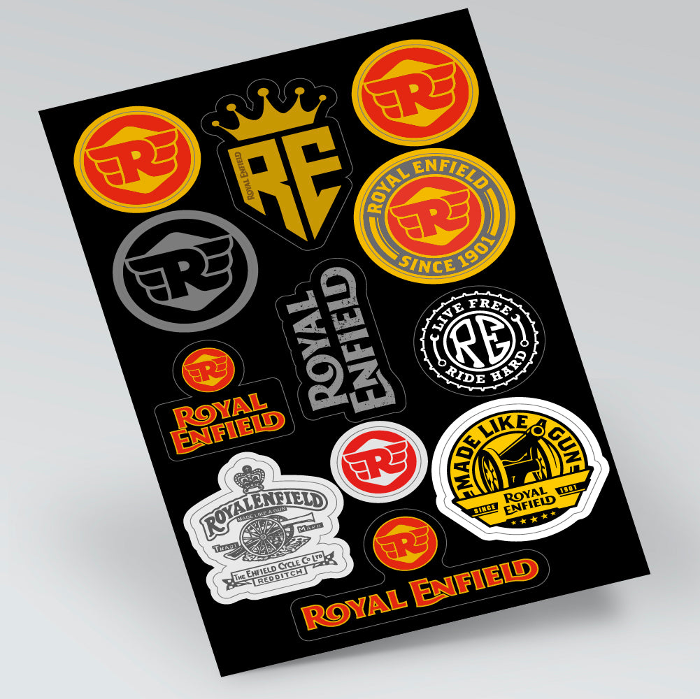 ROYAL ENFIELD sticker pack 1 – Dress 2 Drive